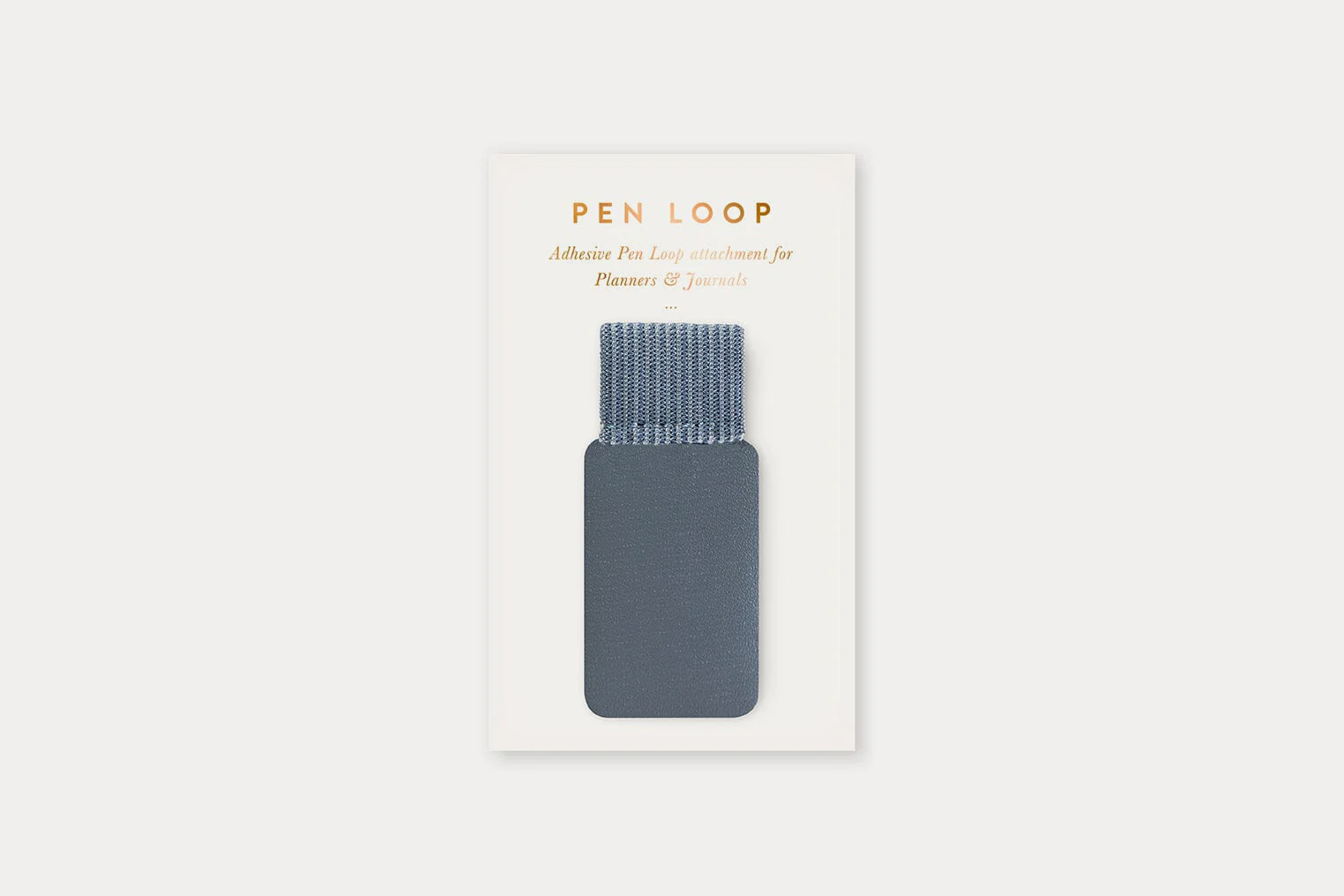 Bespoke Letterpress Adhesive Pen Loop - Denim Blue – Flywheel