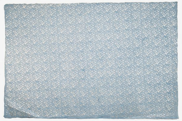 Lokta Gift Wrap - Stars Silver/Blue – Flywheel
