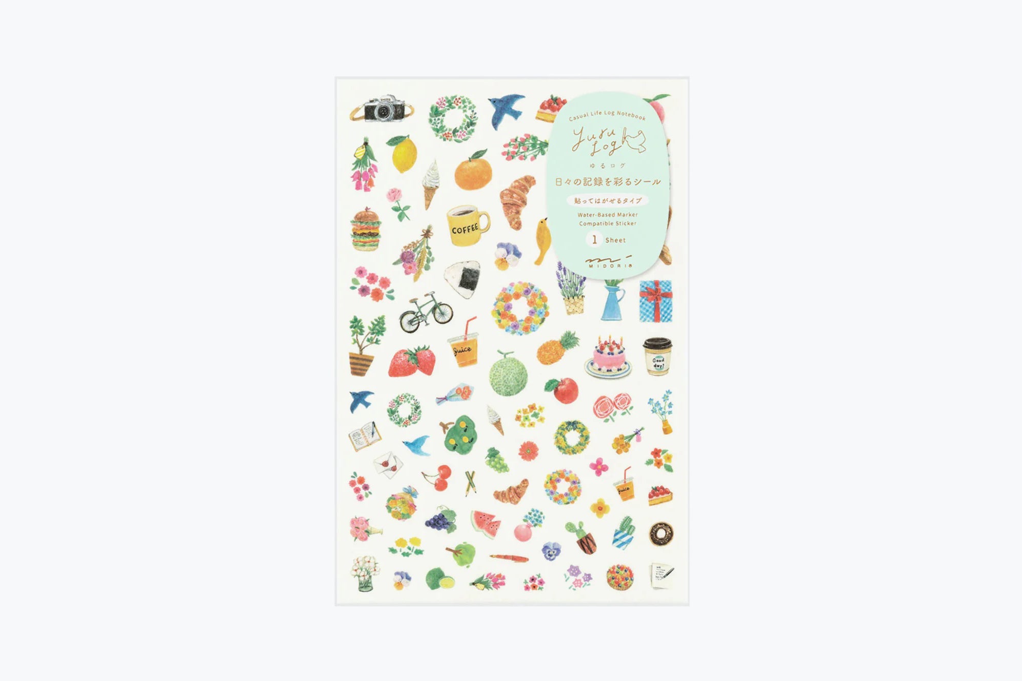 Midori Yuru Log Stickers - Motifs – Flywheel