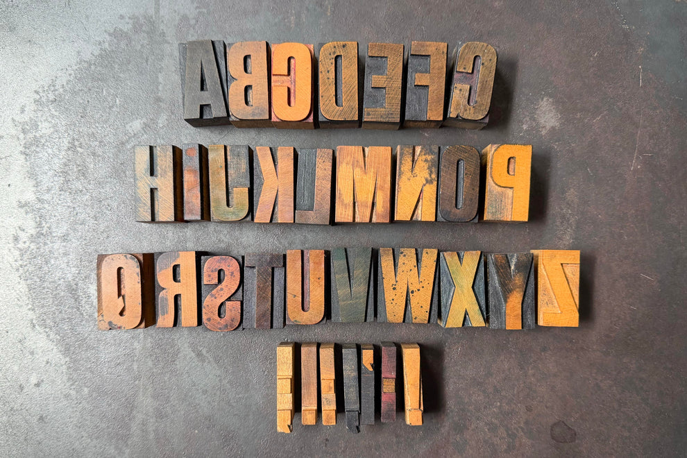 Original Wood Type Alphabet Set – Flywheel