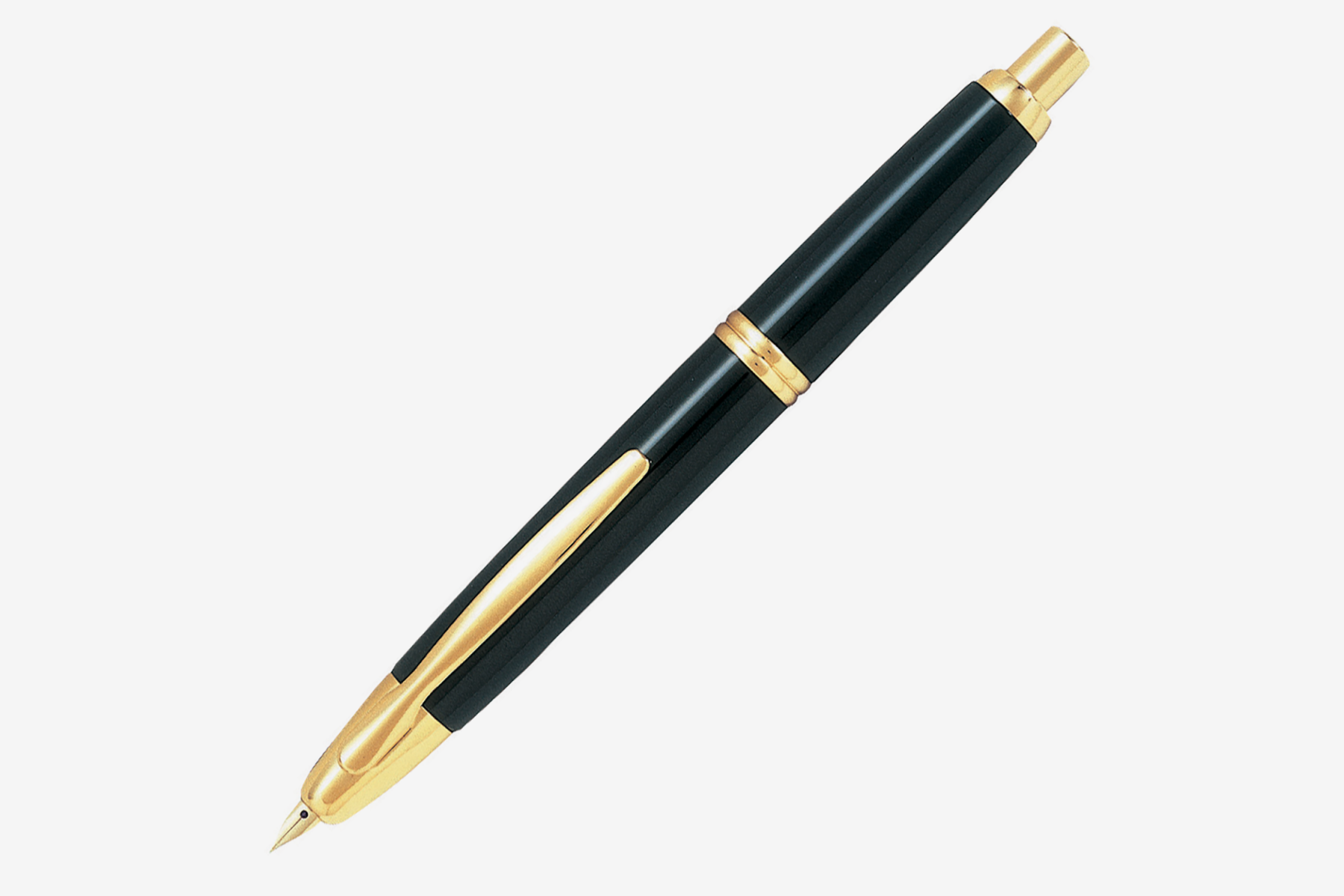 Pilot Capless Fountain Pen - Black / Gold – Flywheel