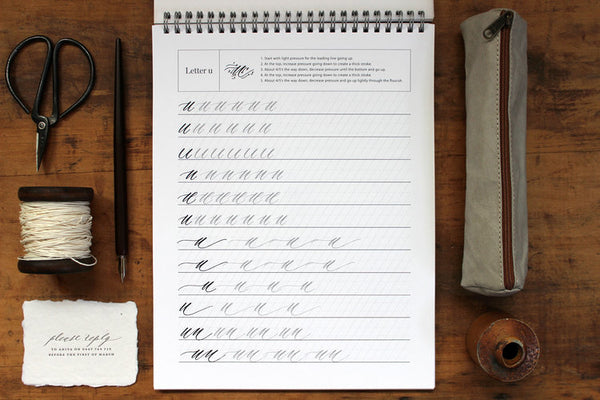 Written Word Calligraphy Practice Pad - Lowercase Alphabet – Flywheel