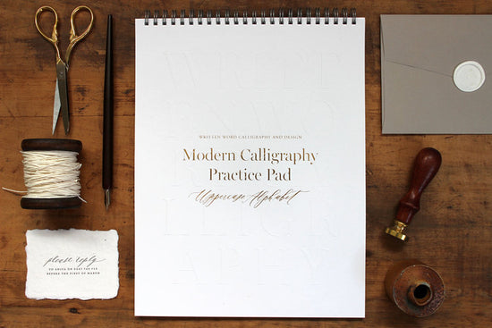 Written Word Calligraphy Practice Pad - Uppercase Alphabet – Flywheel